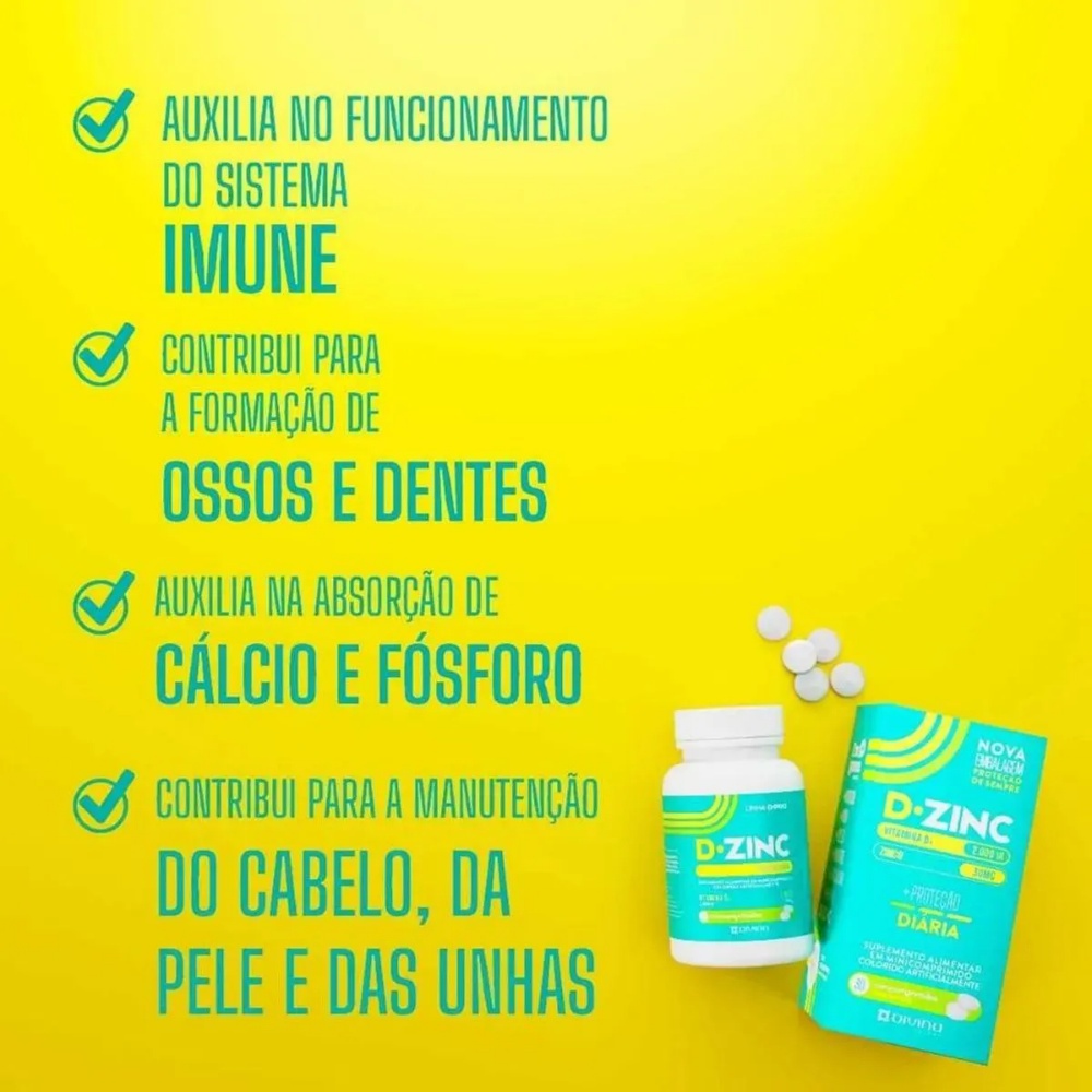 DZINC DIVINA VITAMINA D2000 UI ZINCO 30MG 30 MINICOMPRIMIDOS - FarmaViver