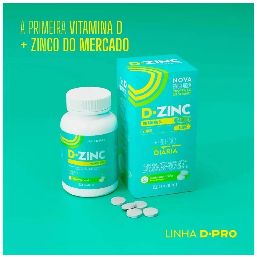 DZINC DIVINA VITAMINA D2000 UI ZINCO 30MG 30 MINICOMPRIMIDOS ...