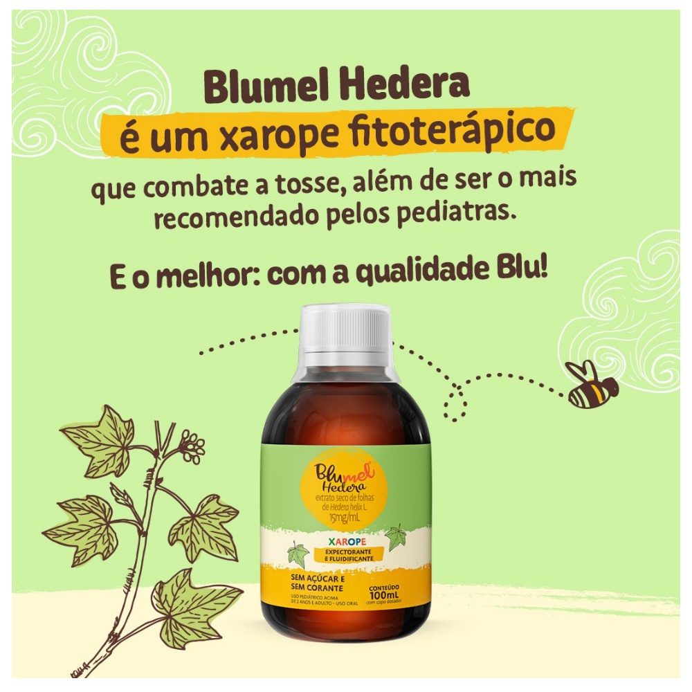 BLUMEL HEDERA 15MG XAROPE SEM AÇUCARES E SEM CORANTES 100ML ...