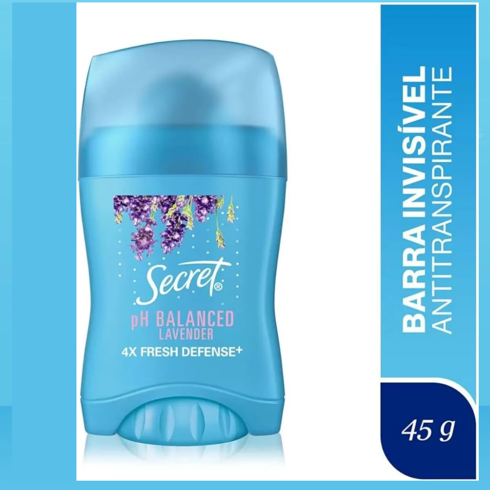 DESODORANTE EM BARRA SECRET PH BALANCED LAVENDER 45G - FarmaViver ...