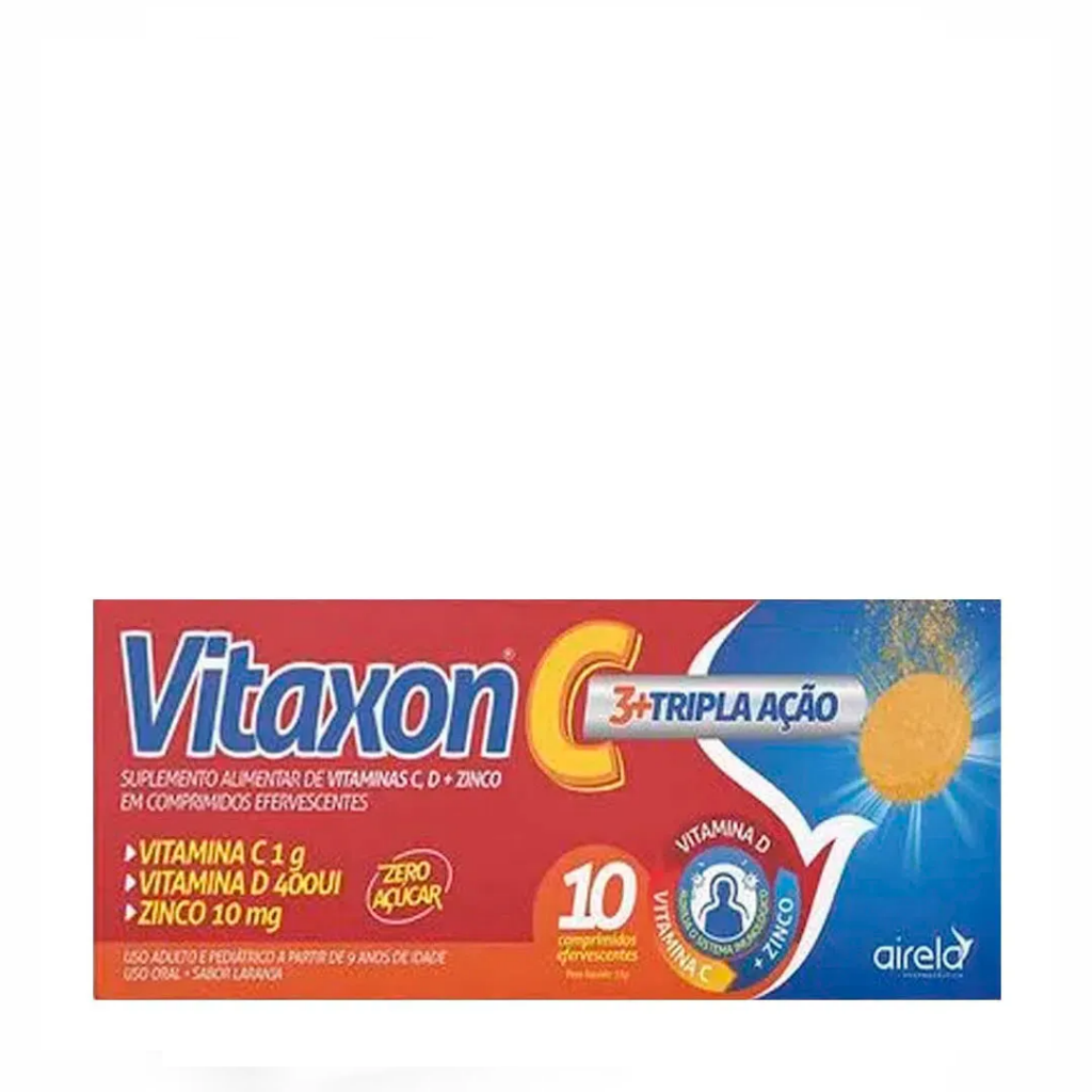 VITAXON C TRIPLA ACA O EFERV 10CPR AIRELA - FarmaViver - Farmácia ...