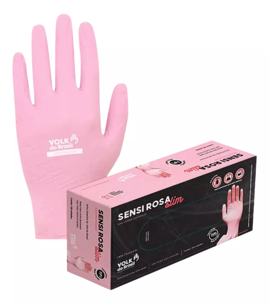 LUVA DESC. SENSI ROSA SLIM G SEM AMIDO 100UNIDADES VOLK - FarmaViver ...