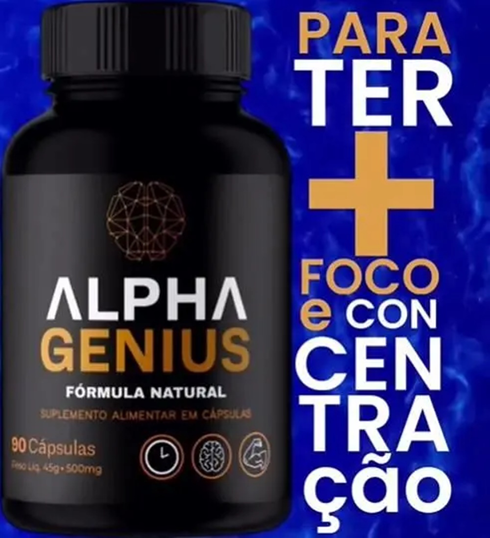 ALPHA GENIUS 500MG 90CPS CAPSUL - FarmaViver - Farmácia Online 24 horas