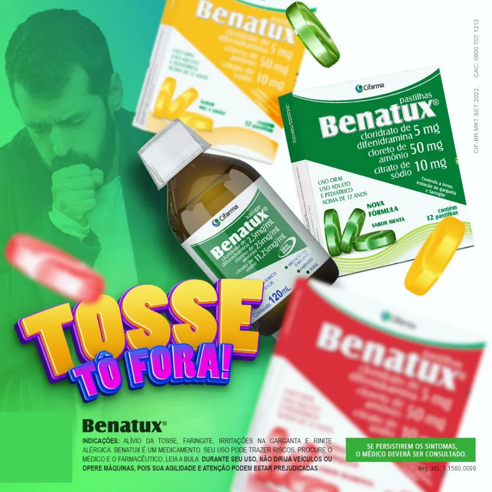 BENATUX MEL E LIMAO 12UN - FarmaViver - Farmácia Online 24 horas