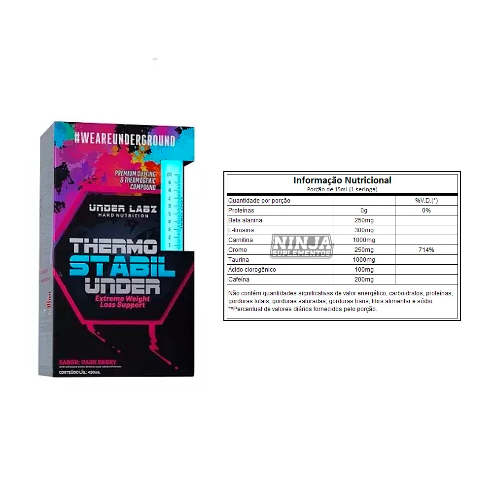 THERMO STABIL TERMOGÊNICO UNDER LABZ - 450ML - Ninja Suplementos ...