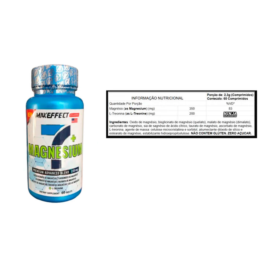 MAGNESIUM MAX EFFECT – 60 TABLETES - Ninja Suplementos Curitiba - Loja ...