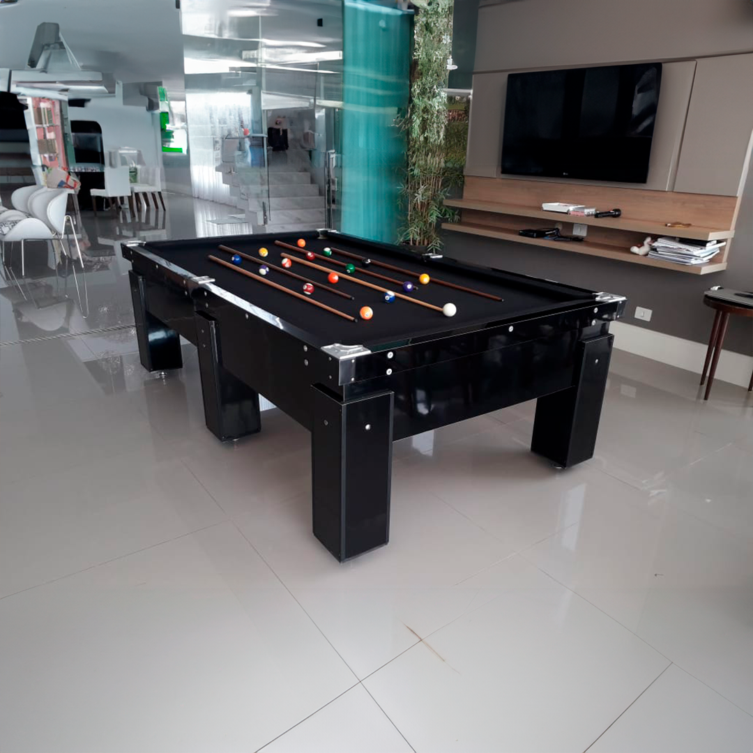 Mesa de Sinuca e Bilhar - Carlin Bilhares | 2,40m x 1,40m - Comprar Mesa de Sinuca e Bilhar