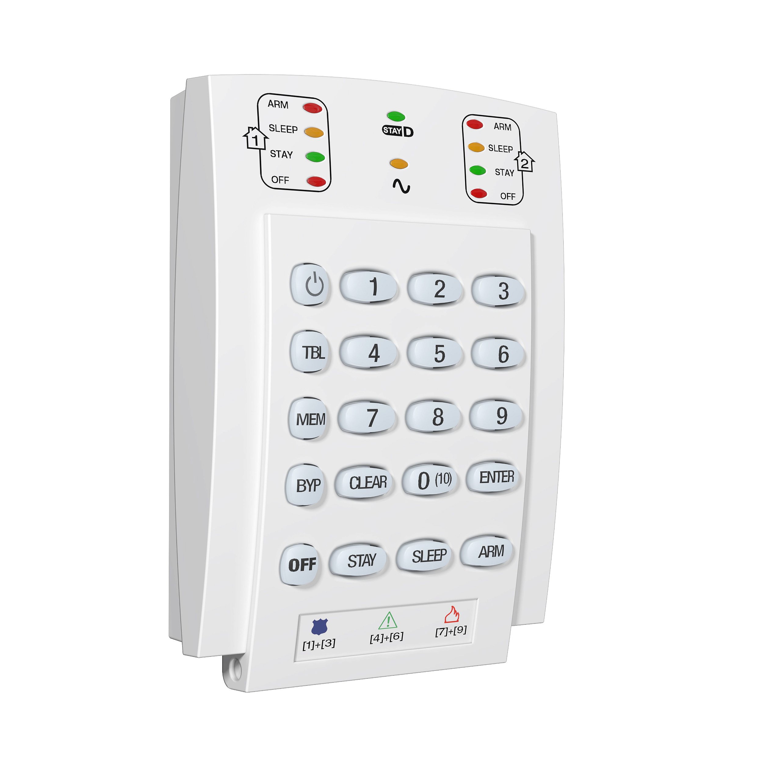 Módulo Teclado LED de 10 Zonas (vertical) PARADOX K10V - Securi Store