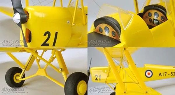 Aeromodelo elétrico Tiger Moth - BLIMPS