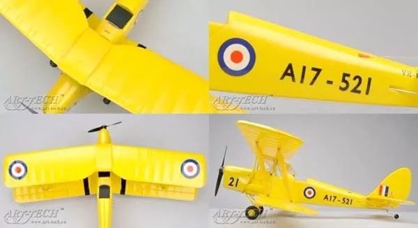 Aeromodelo elétrico Tiger Moth - BLIMPS