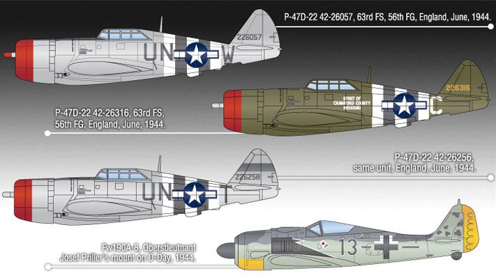 Fw190A-8 e P-47D - 1-72 - Academy 12513 - BLIMPS