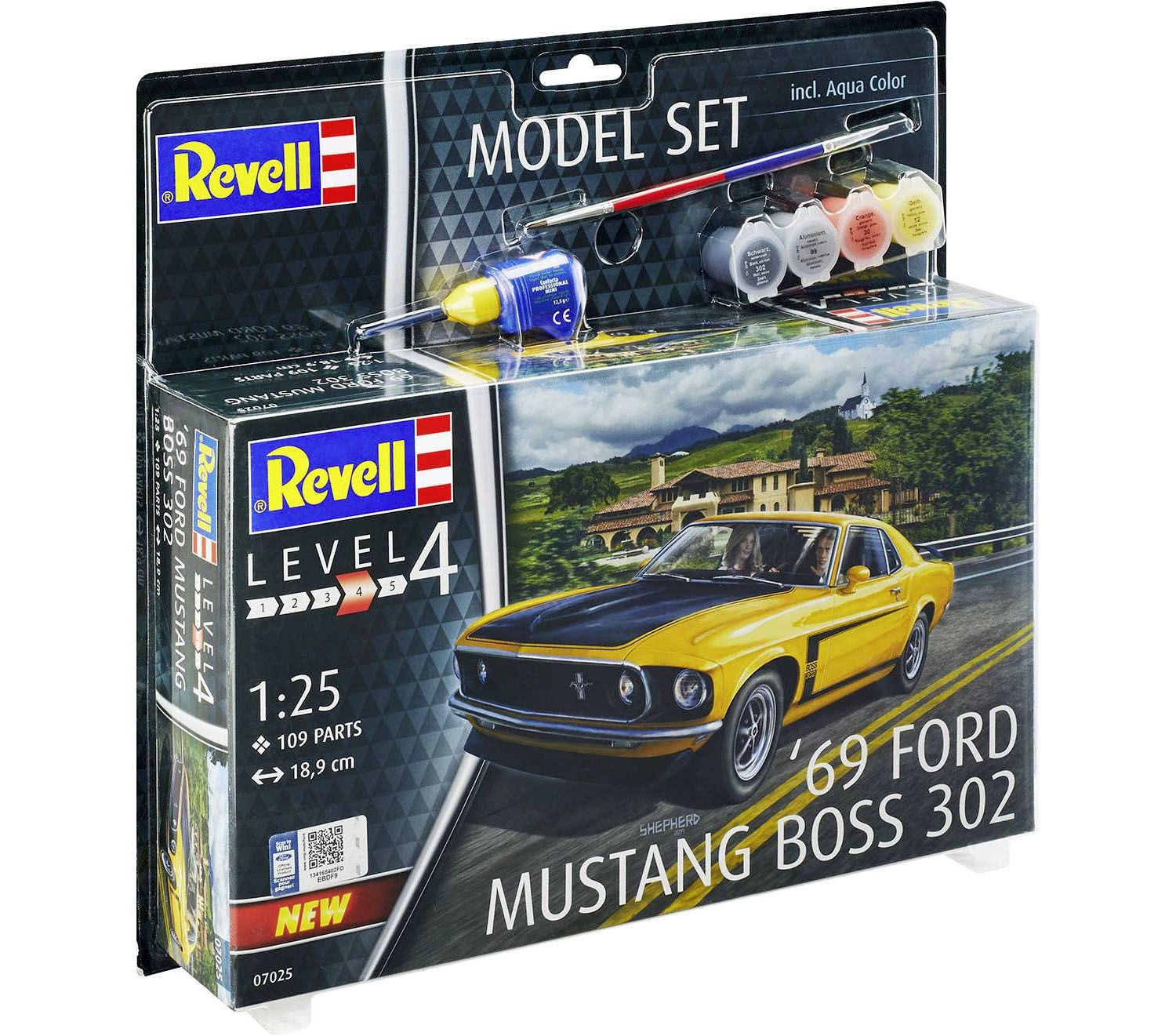 Model Set Ford Mustang Boss 302 1969 - 1/25 - Revell 67025 - BLIMPS