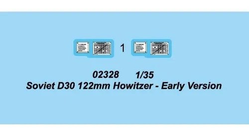 Soviet D30 122mm Howitzer - Early Version - 1/35 - Trumpeter 02328 - BLIMPS