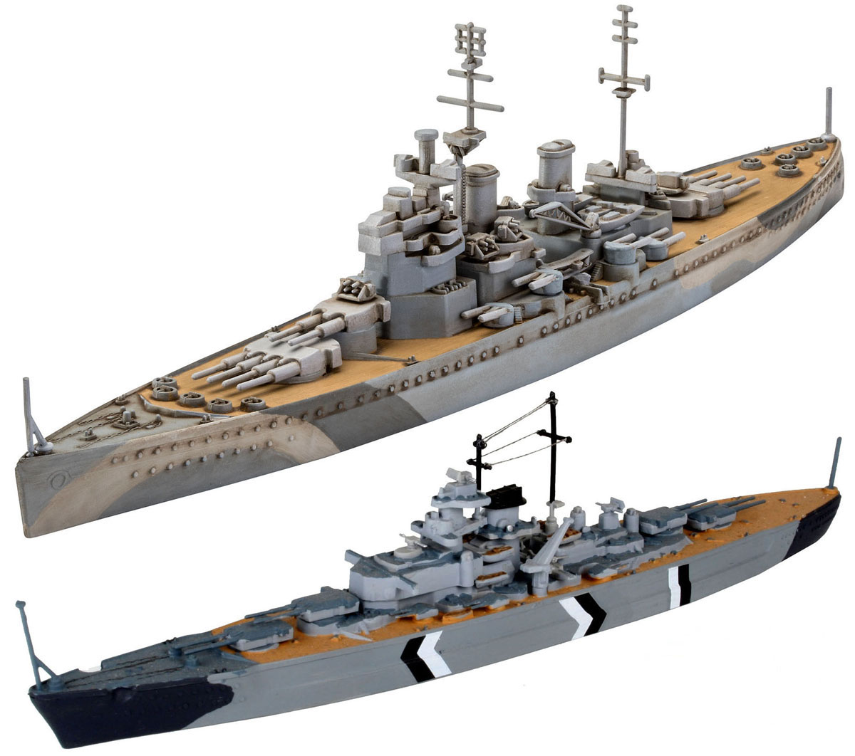 First Diorama Set - Bismarck Battle - 1/1200 - Revell 05668 - BLIMPS