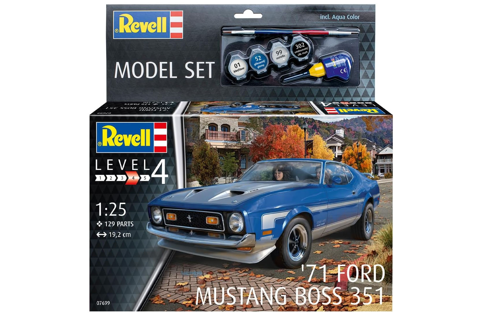 Model Set Ford Mustang Boss 351 1971 - 1/25 - Revell 67699 - BLIMPS