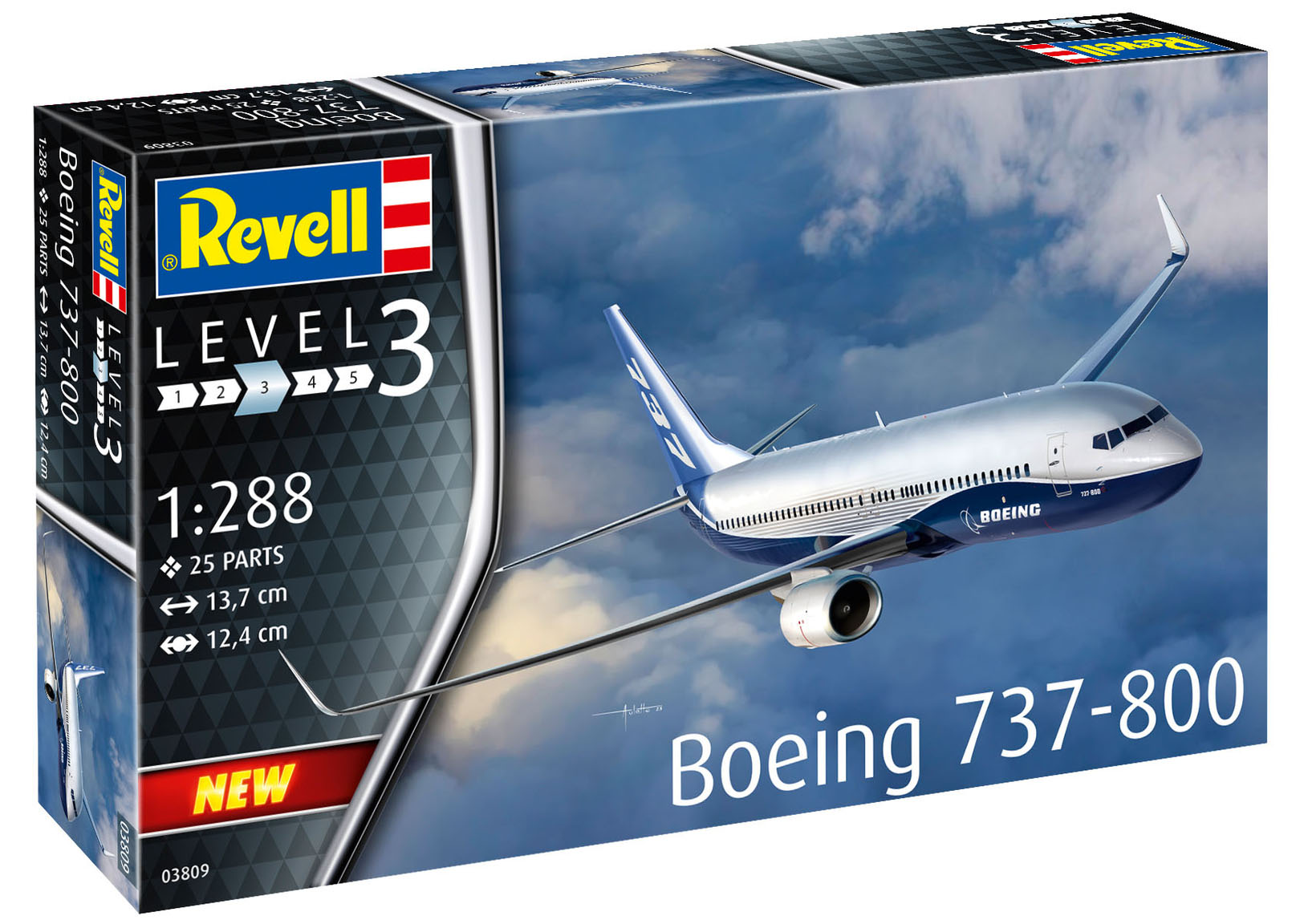 Boeing 737-800 - 1/288 - Revell 03809 - BLIMPS