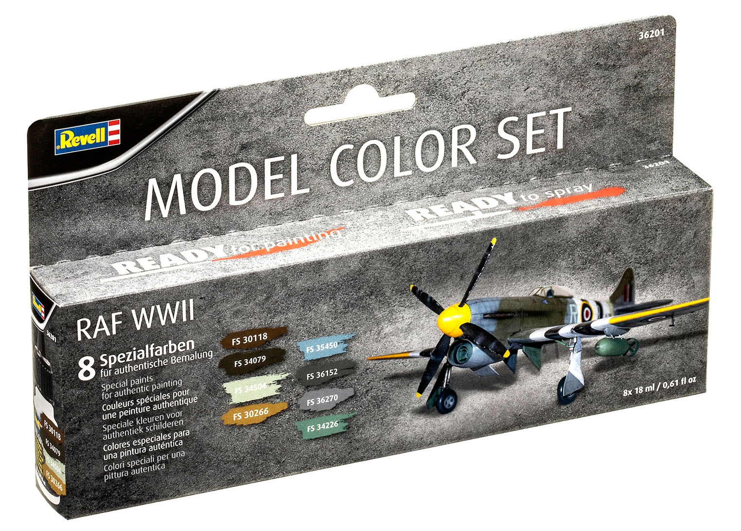 Model Color - RAF WWII (8 x 17 ml) - Revell 36201 - BLIMPS