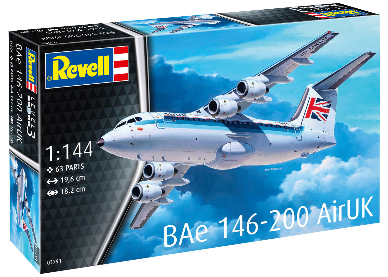 BAe 146-200 AirUK - 1/144 - Revell 03791 - BLIMPS