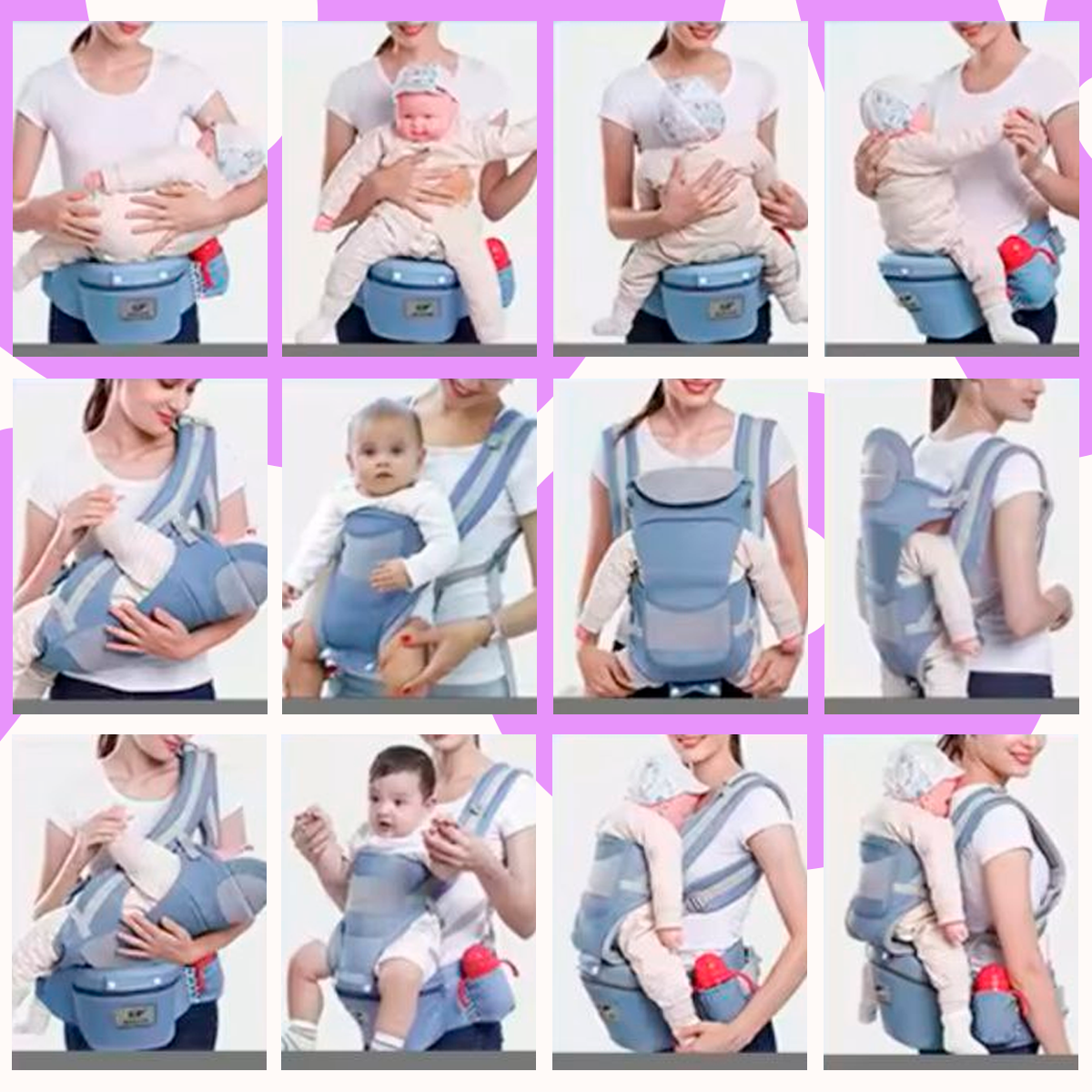 Canguru para bebê | Canguru Ergonômico Infantil - Bamboo Baby