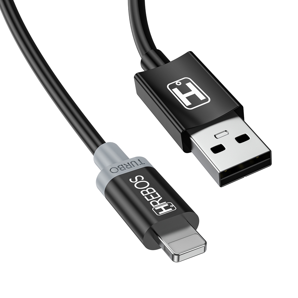 Cabo Turbo USB Lightning 2 Metros Preto Hrebos HS-101 - Importados NAVI ...