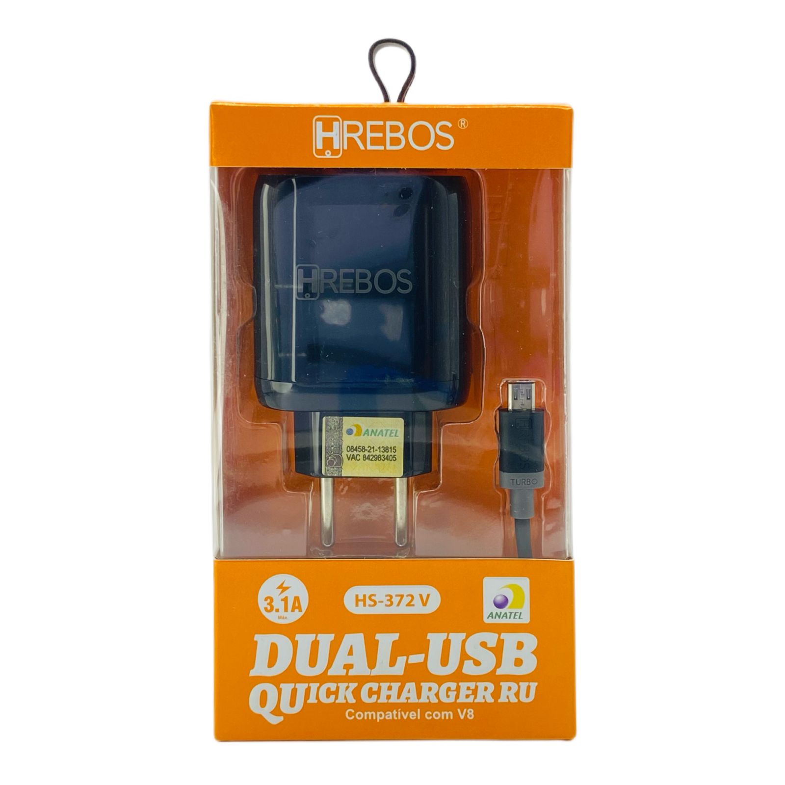 Carregador Completo Micro USB V8 3.1A Hrebos HS-372V - Importados NAVI Atacado
