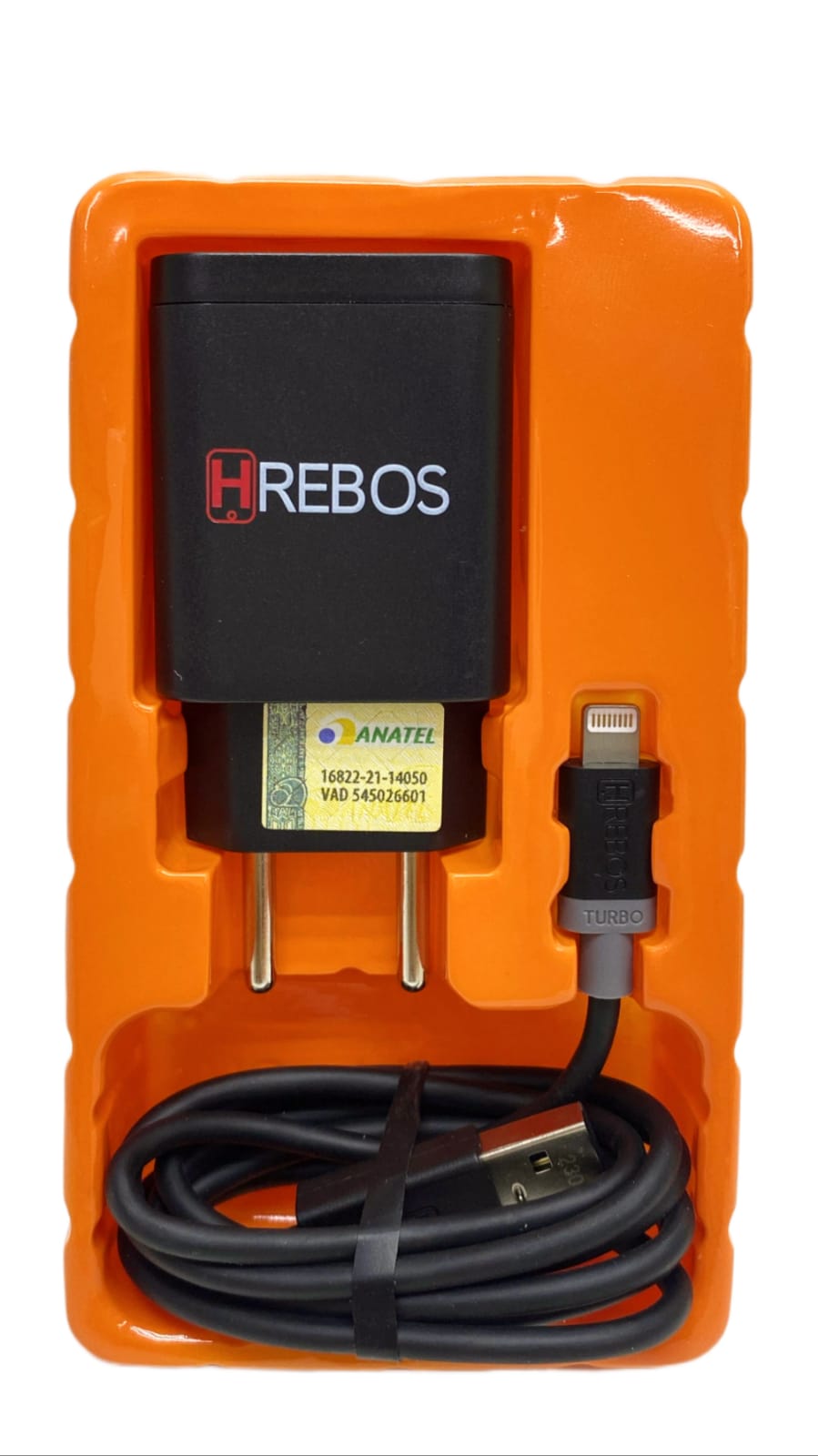 Carregador Completo Hrebos Para Lightning Fonte Cabo Turbo 18W HS-165i ...