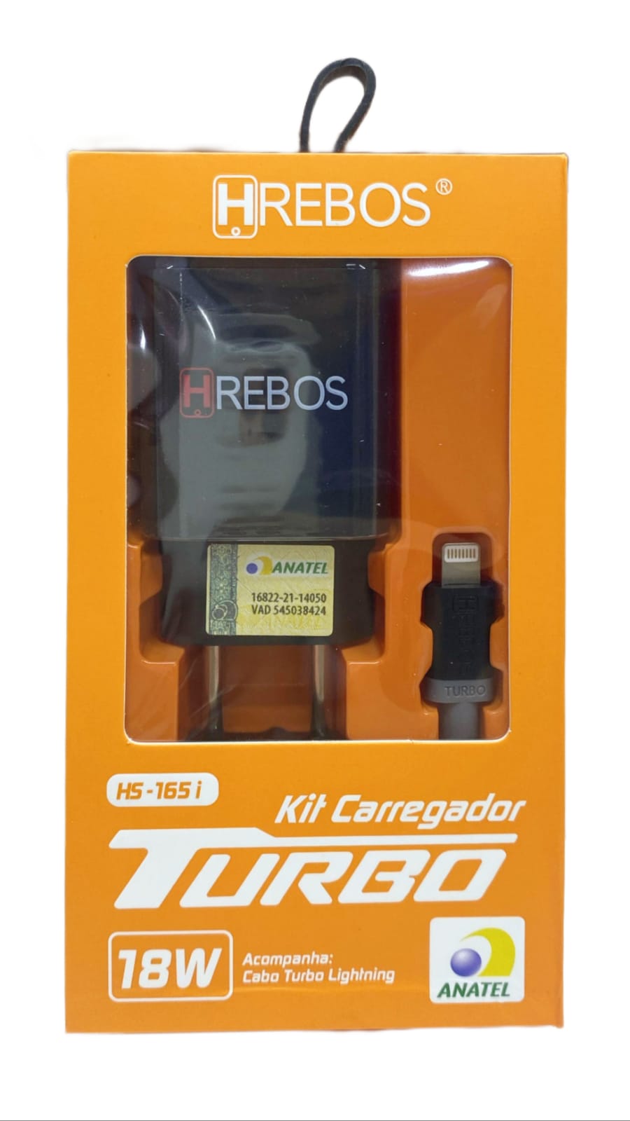 Carregador Completo Hrebos Para Lightning Fonte Cabo Turbo 18W HS-165i ...