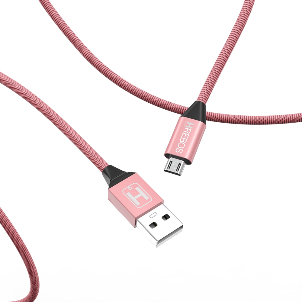 Cabo Turbo Micro USB V8 1 Metro Nylon Reforçado Hrebos HS-213 ...
