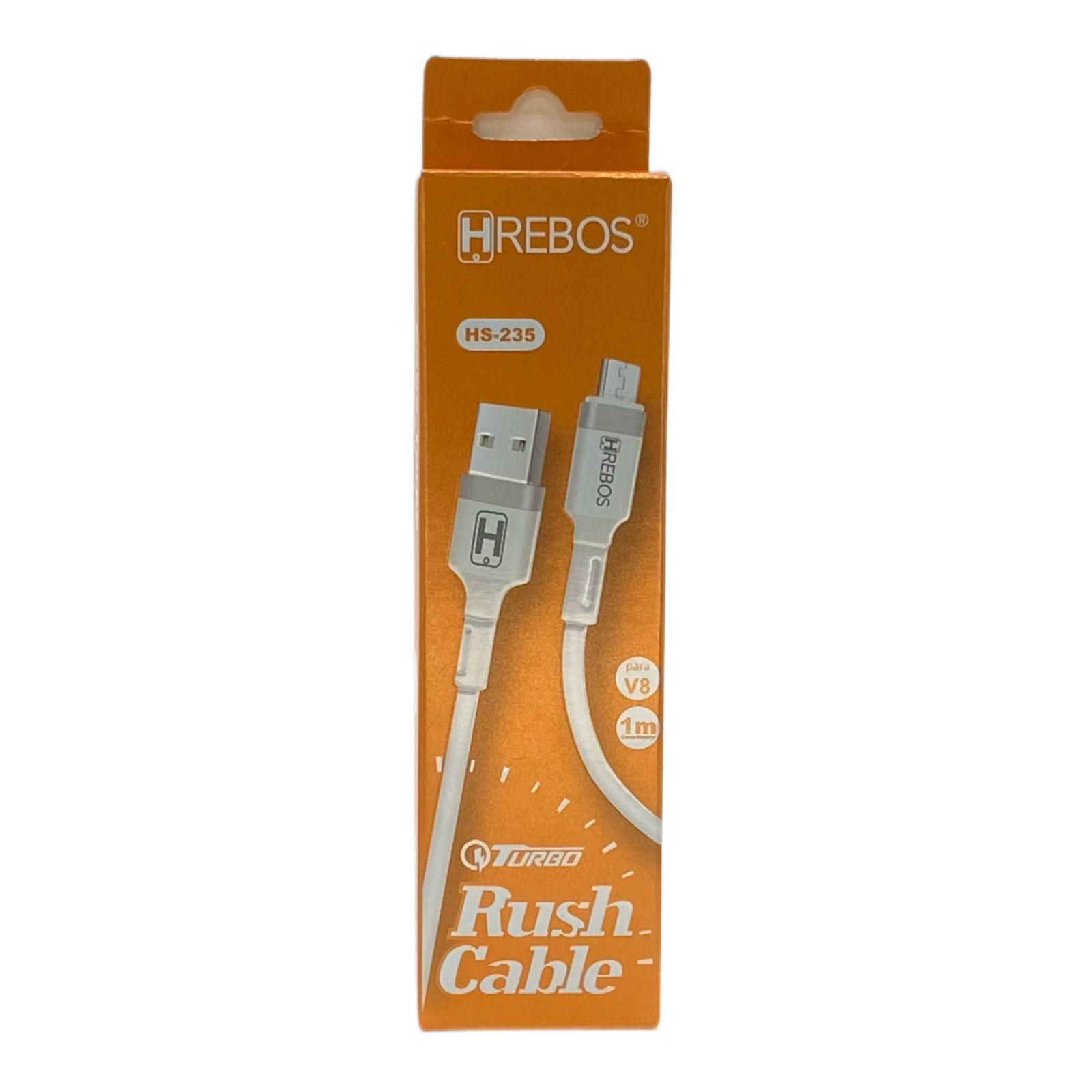 Cabo Turbo Para Micro USB V8 1 Metro Rush Hrebos HS-235 - Importados NAVI Atacado
