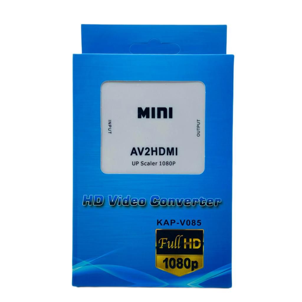 Mini Conversor AV2 Para HDMI Full HD KAP-V085 - Importados NAVI Atacado