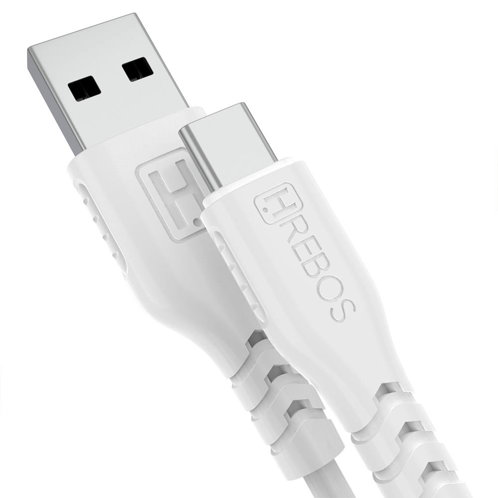 Cabo USB Para Tipo C 2 Metros HRebos HS-08 - Importados NAVI Atacado