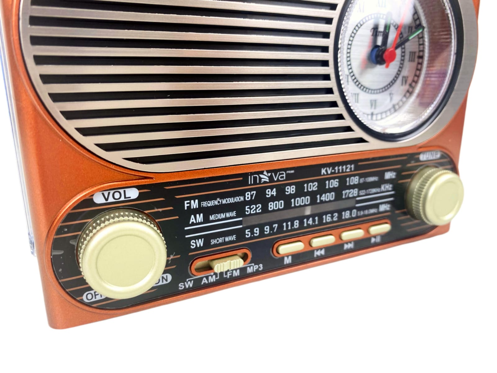 Rádio Retrô Bluetooth USB Recarregável Com Lanterna Inova KV-11121 ...