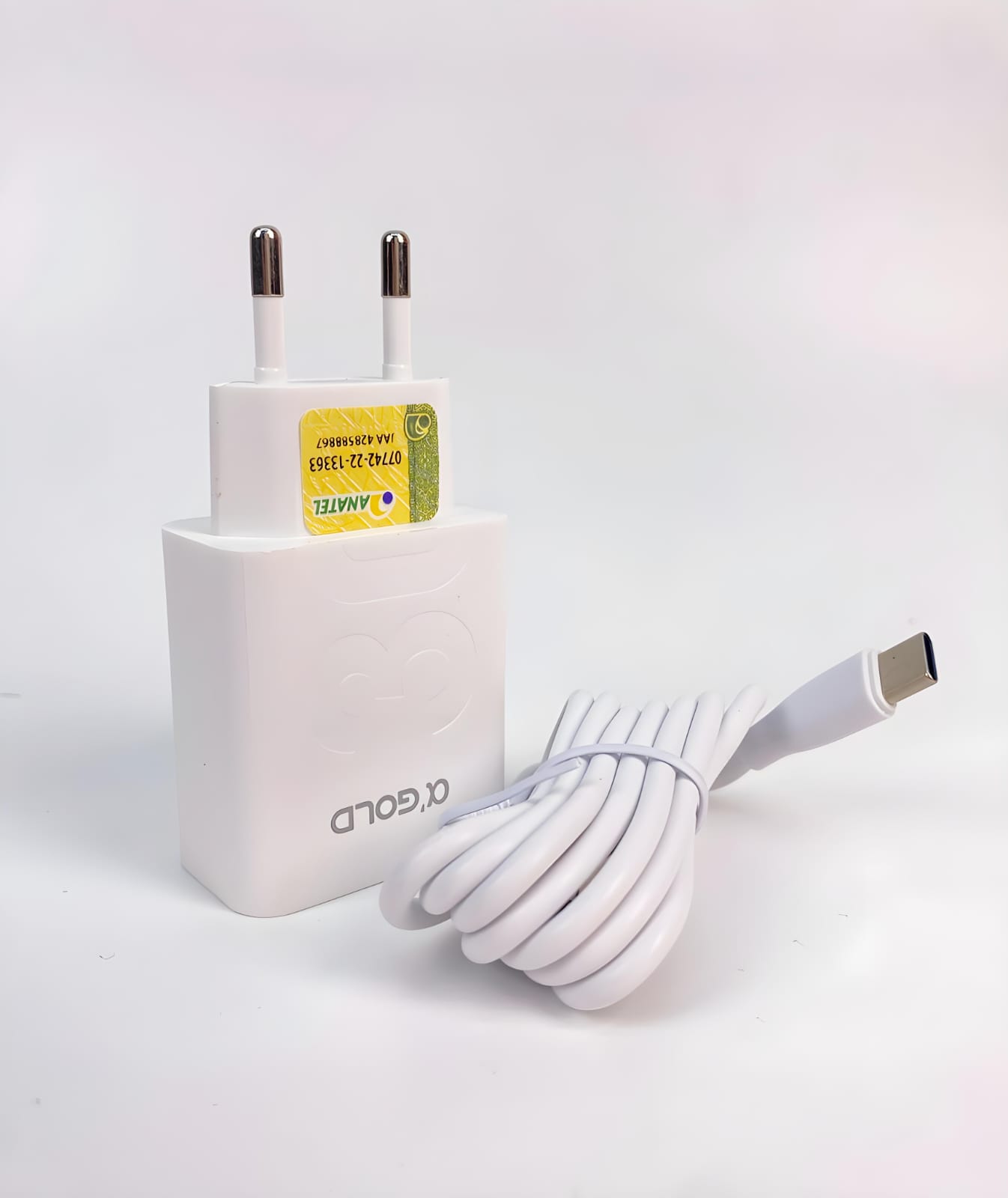 Carregador Tipo C Fonte Com Dois USB E Cabo 5.1A A'Gold CA-32-3 ...