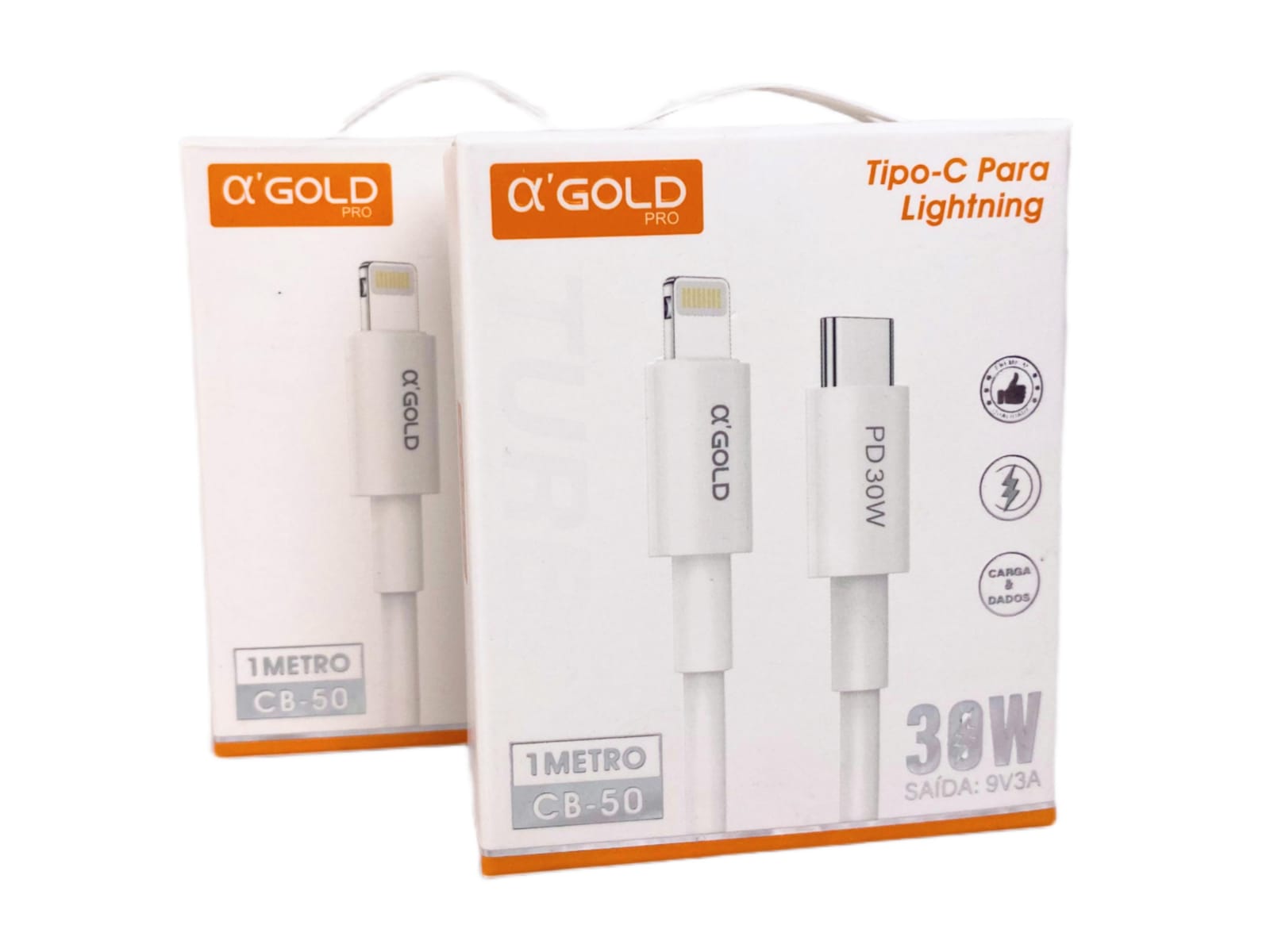 Cabo Carregador Turbo Tipo C Para Lightning 30W 1 Metro Carga Rápida A ...