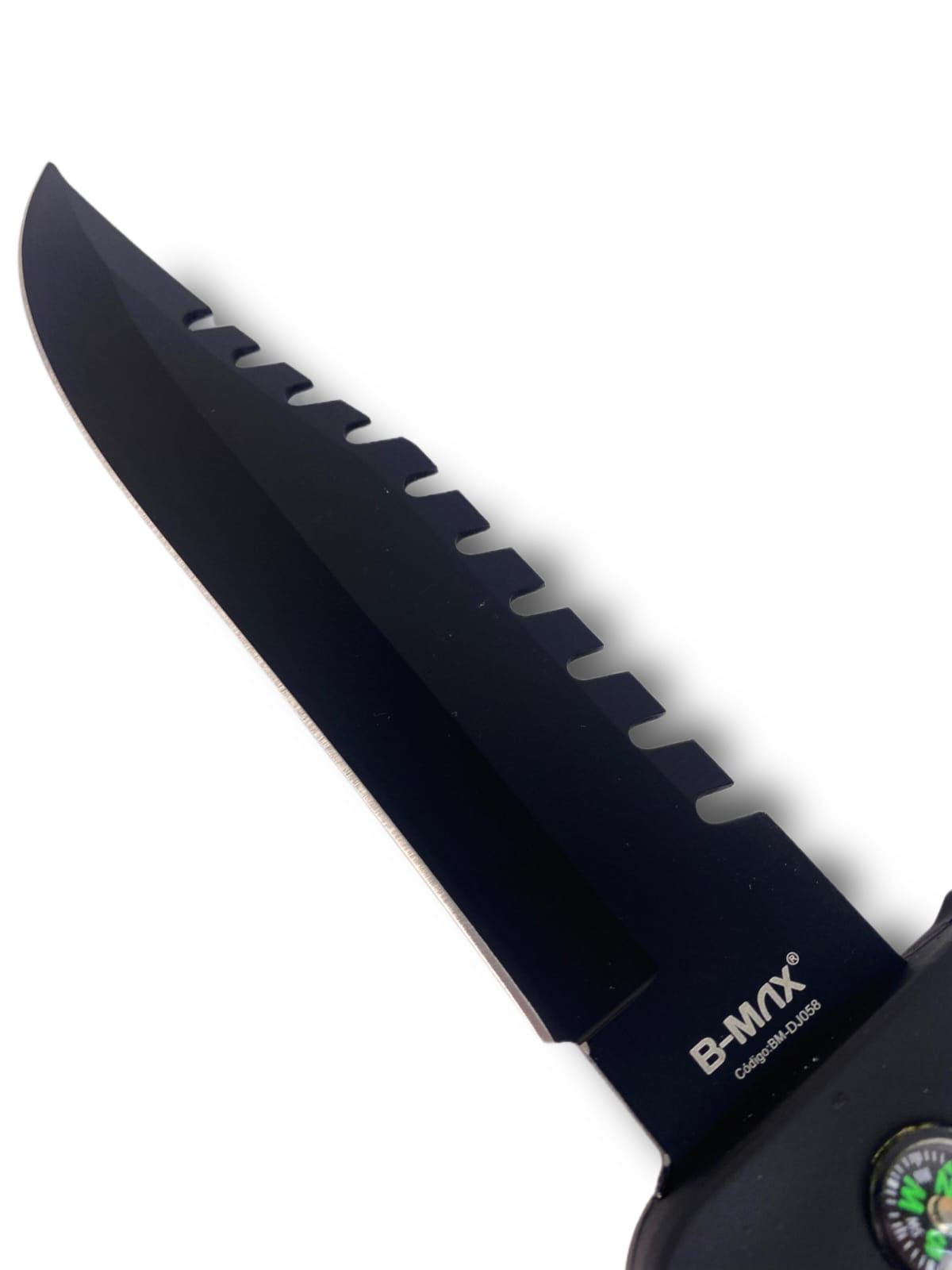 Faca Lâmina Aço Inox Cabo Emborrachado Com Bainha B-Max BM-DJ058 ...