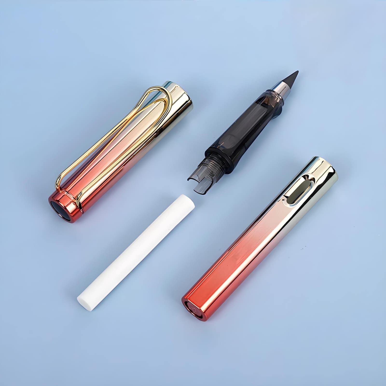 Lápis Infinito Metalizado Com Borracha 100 Lápis Em 1 Resistente ...