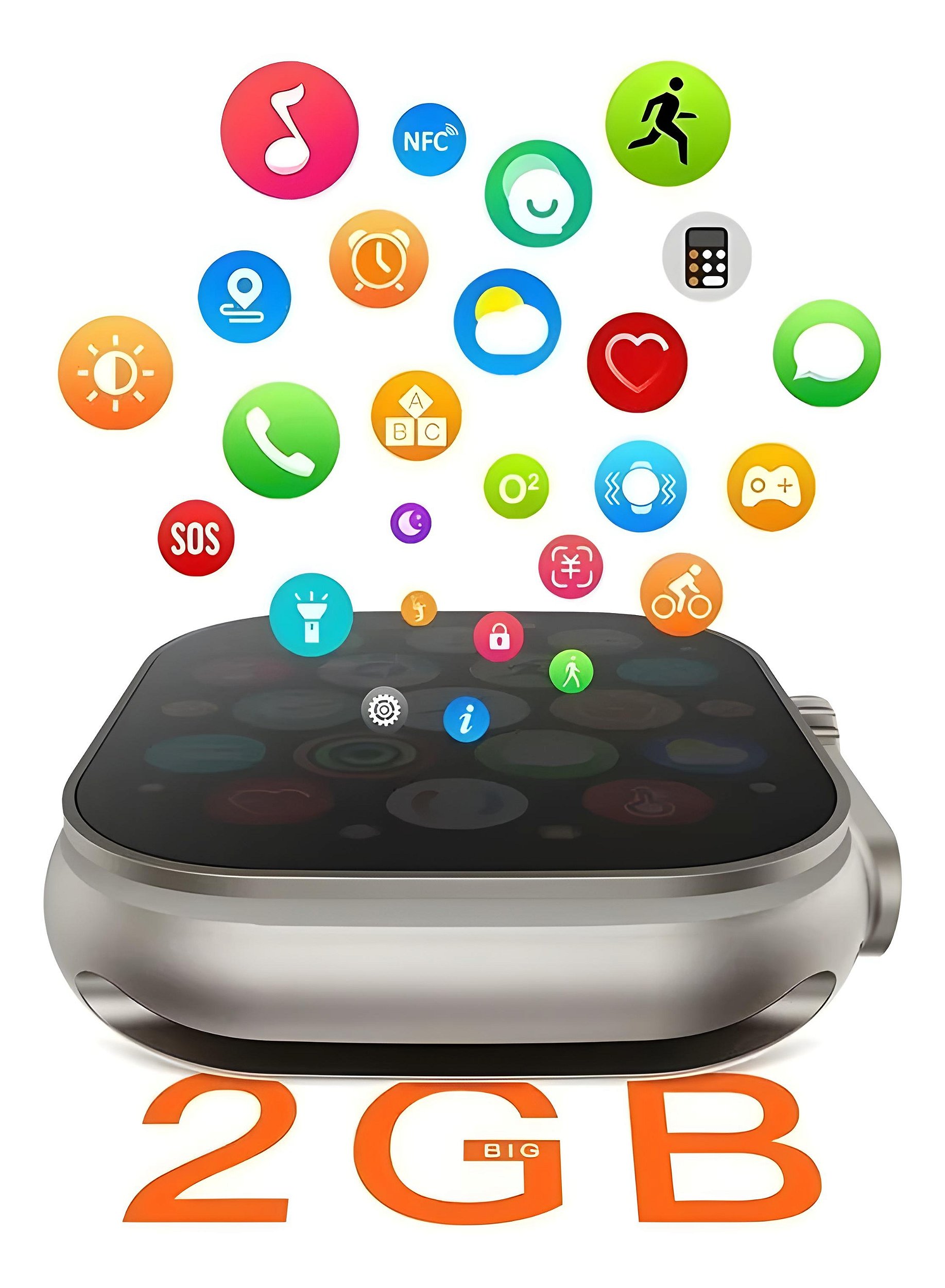 Relógio Inteligente Smartwatch W68 Pro Max Bazik Prime + 7 Pulseiras NFC - Importados NAVI Atacado