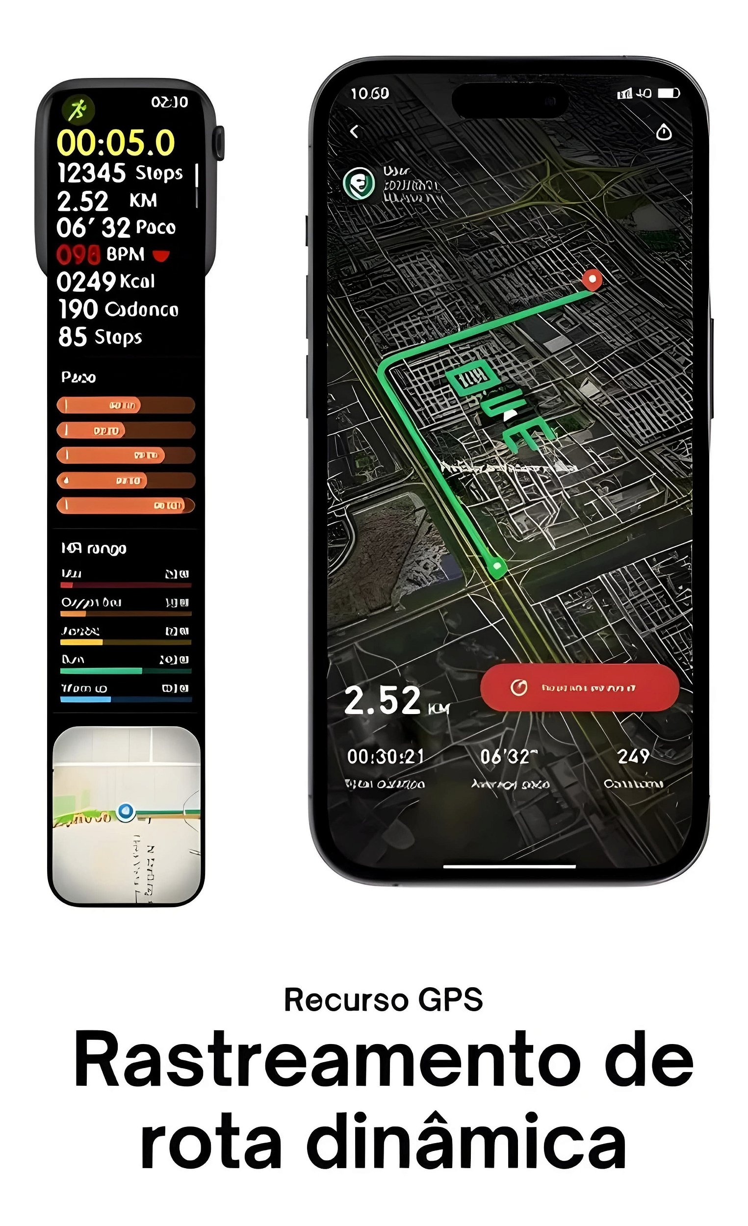 Relógio Inteligente Smartwatch W57 Pro Max NFC Bazik Prime + 7 Pulseiras - Importados NAVI Atacado