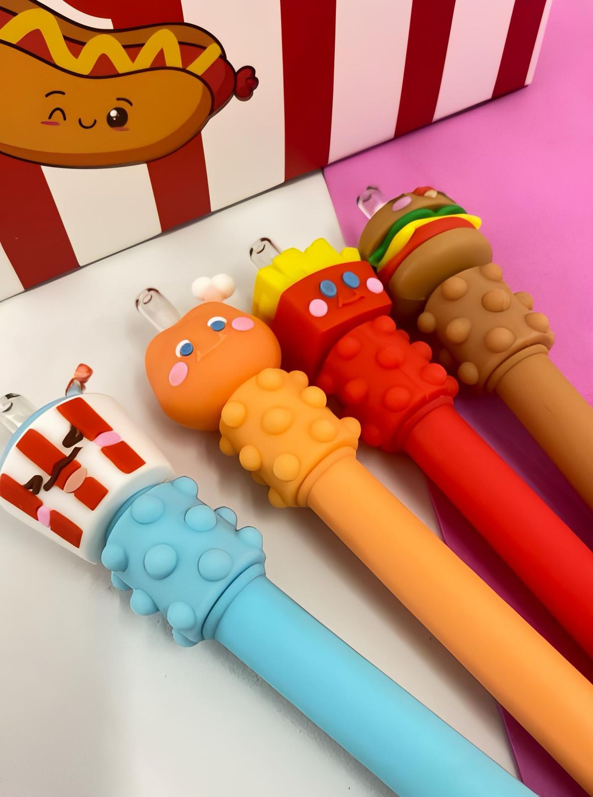 Lápis Infinito Anti Stress Retrátil Fast Food MD-242 - Importados NAVI ...