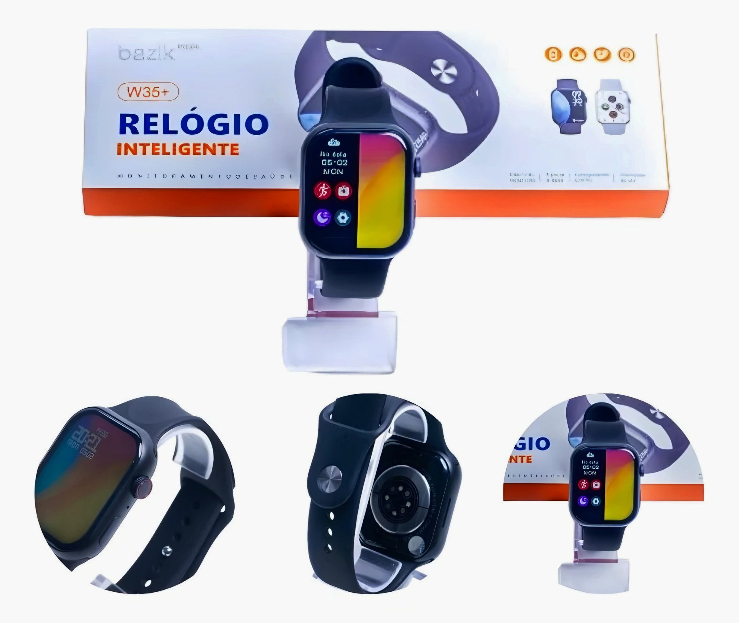 Relógio Inteligente Smartwatch W35+ Basik Prime - Importados NAVI Atacado