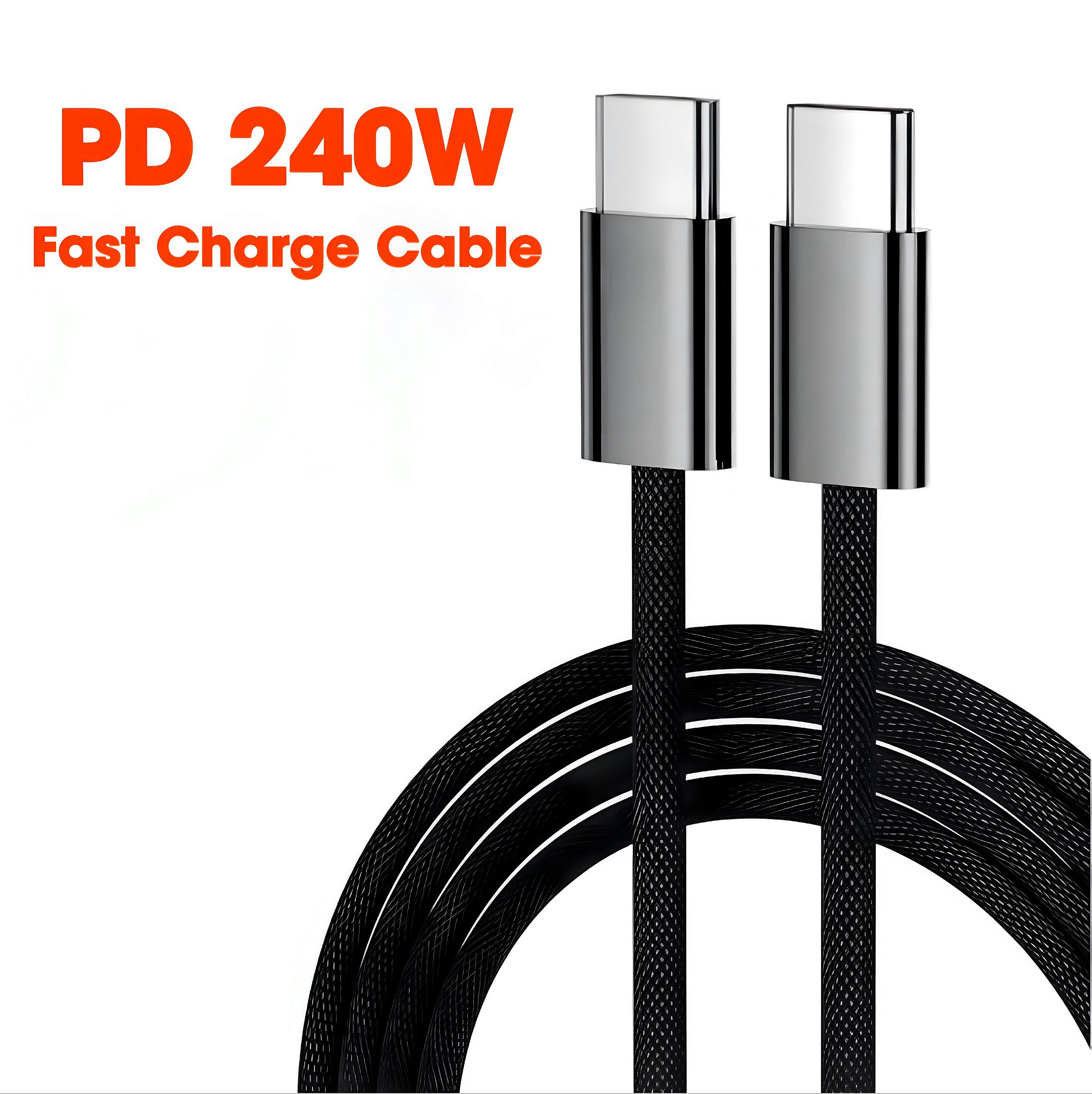 Cabo Nylon Trançado USB-C Tipo C 240W Turbo 1 Metro A'Gold CB-53 ...