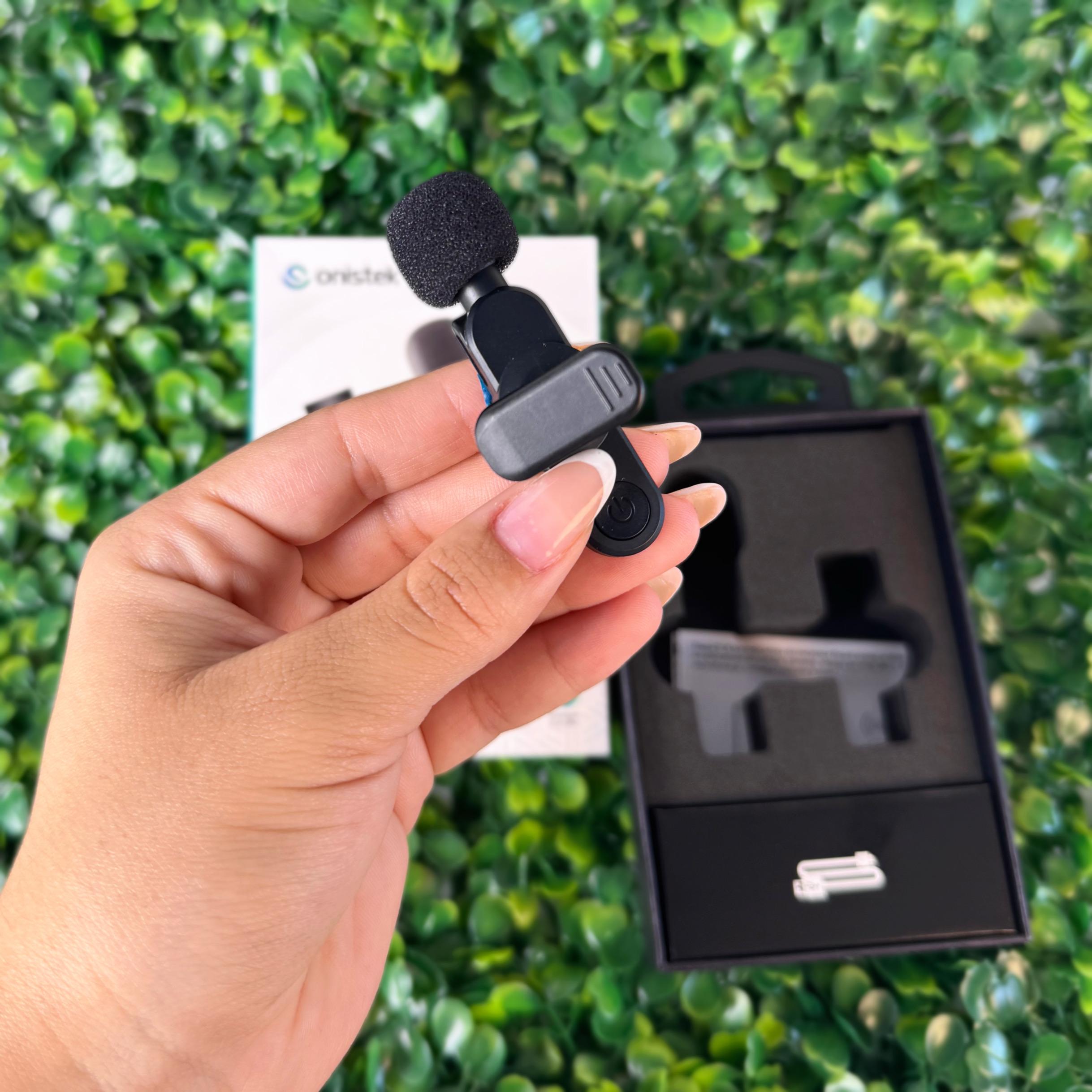 Microfone Lapela Sem Fio Lightning Plug And Play Onistek MC802 - Importados NAVI Atacado