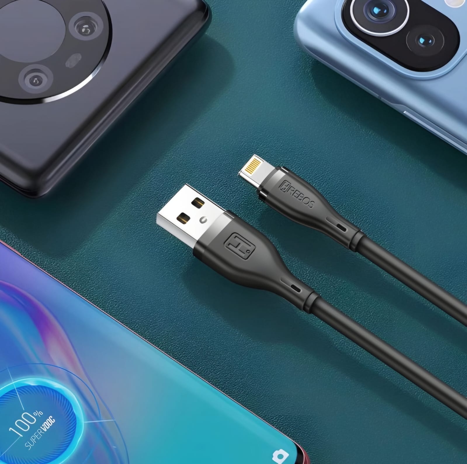 Cabo Turbo Swift Ware USB Lightning 1 Metro Hrebos CB-217i - Importados NAVI Atacado