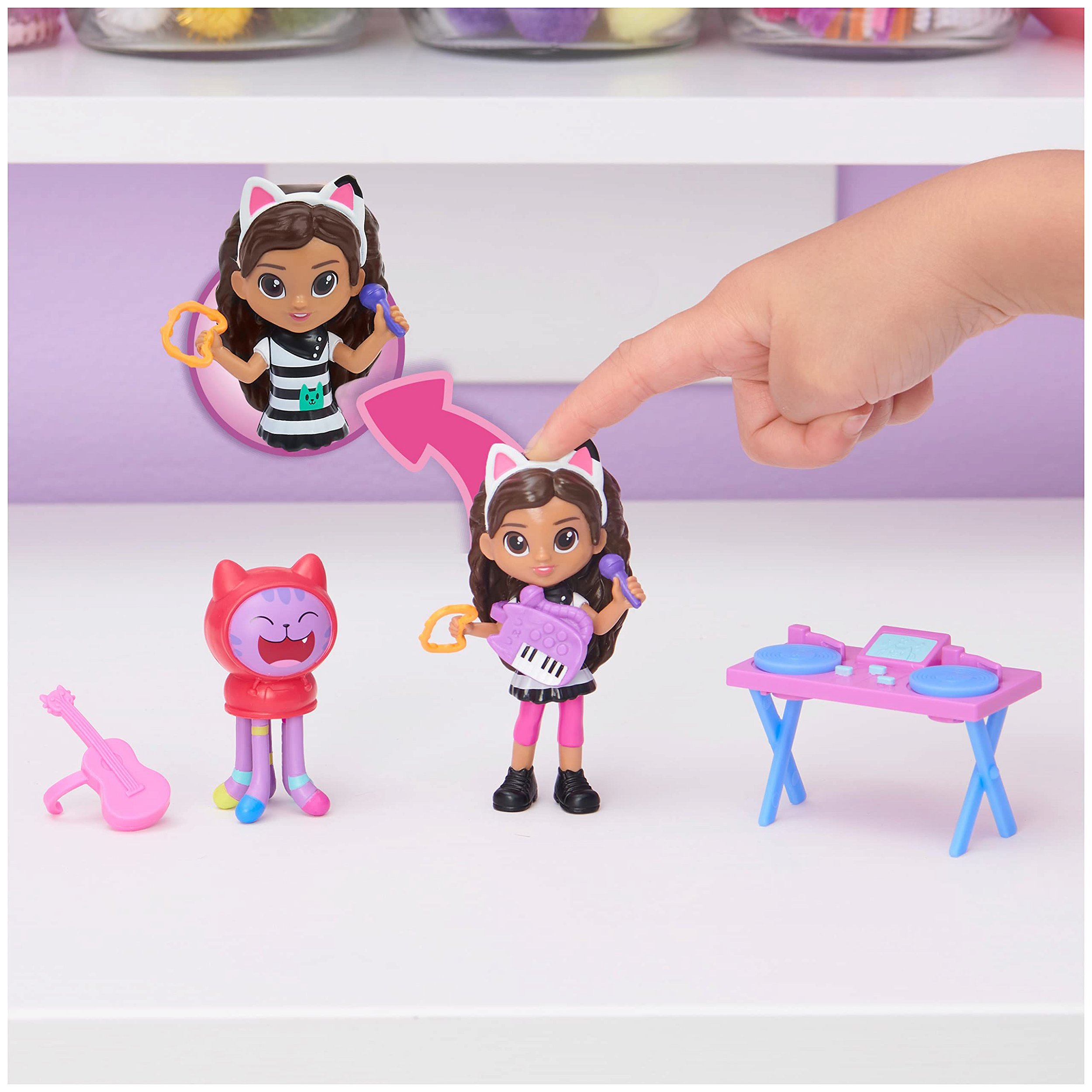 Gabby's Dollhouse Pack Cat-Tivity Karaokê 3072 Sunny - Prime Utilidades