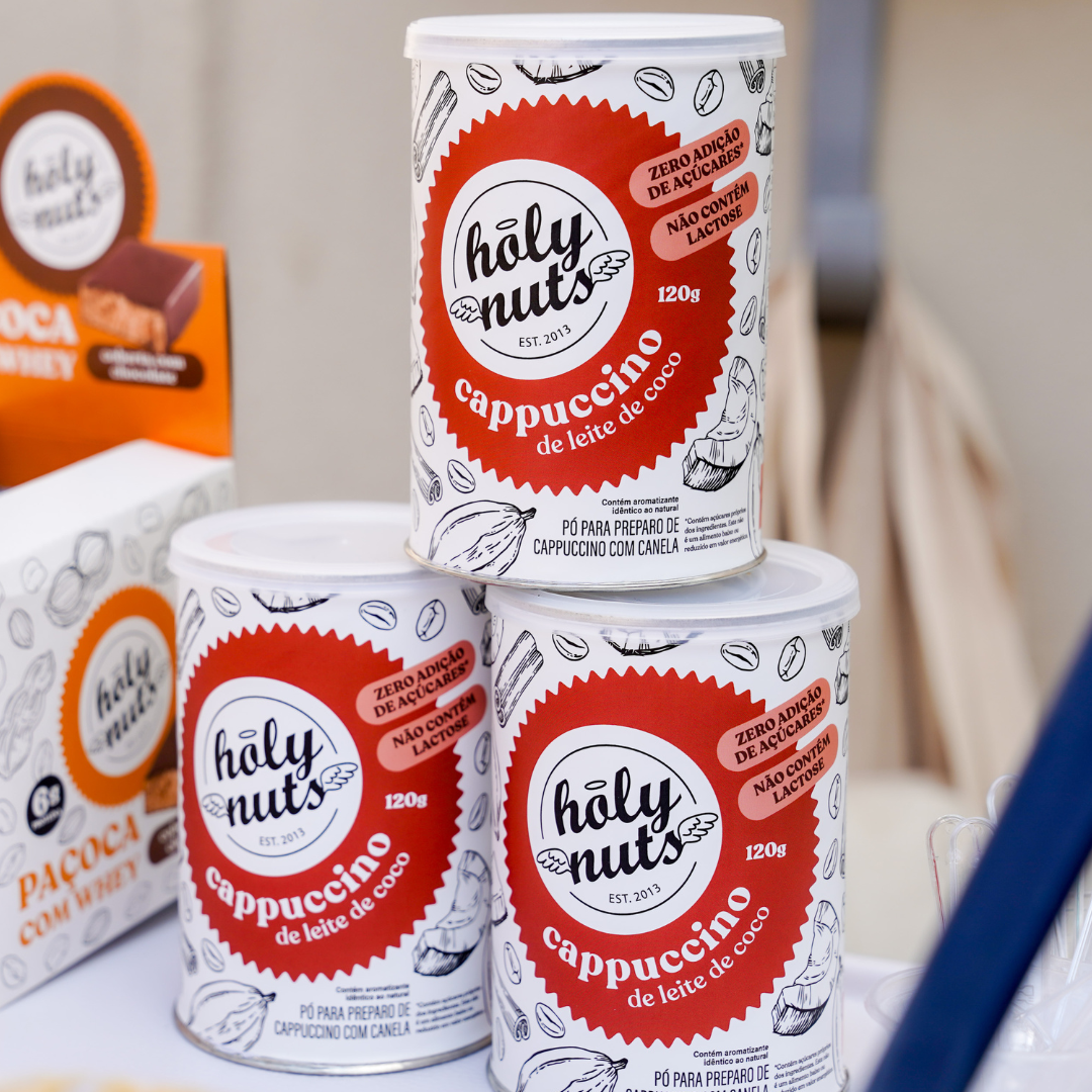 CAPPUCCINO DE LEITE DE COCO HOLY NUTS - 3 UNIDADES DE 120G CADA - Holy Nuts