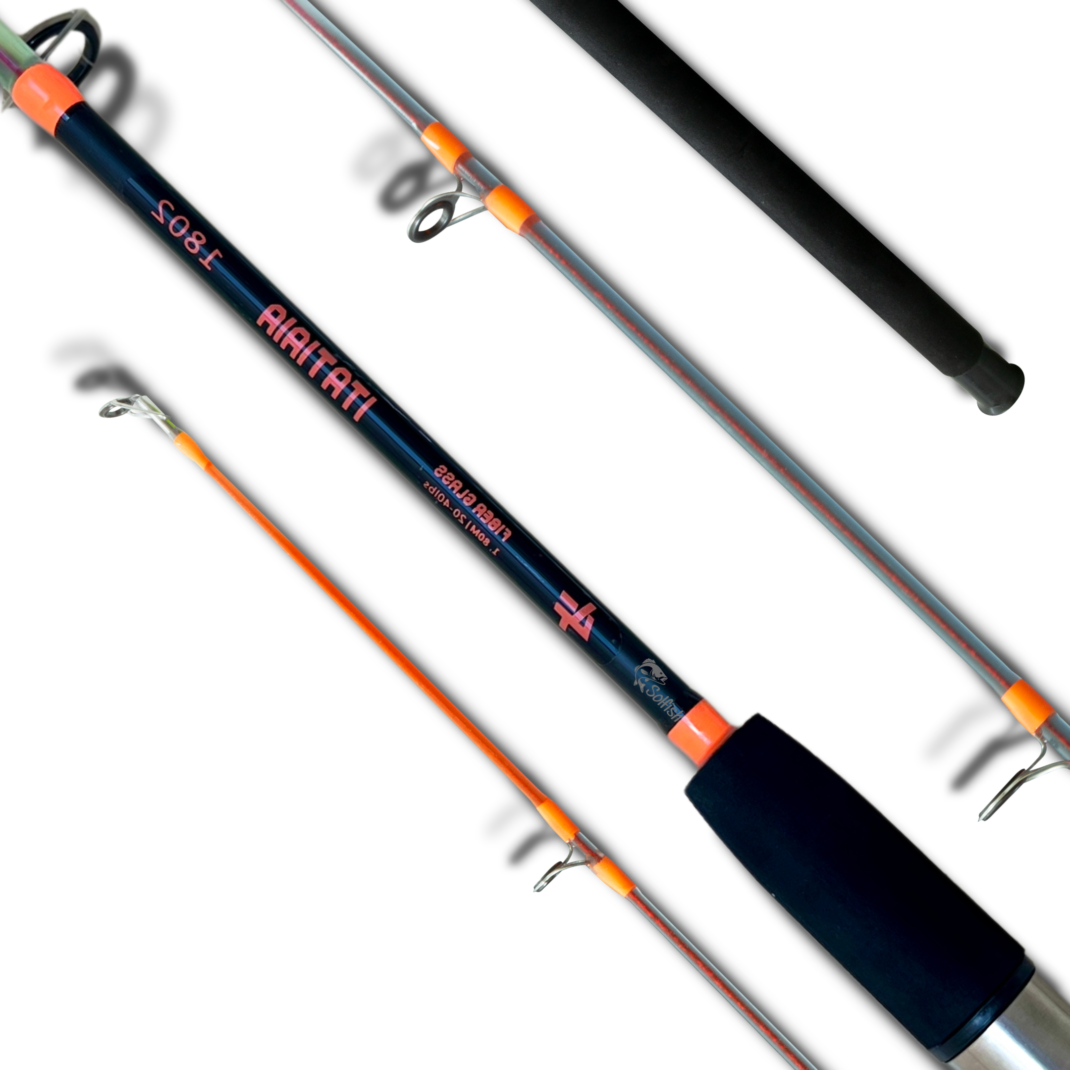 Kit Pesca Pesada Vara Itatiaia 1,80m 40lbs + Molinete Toro 6000 6r ...
