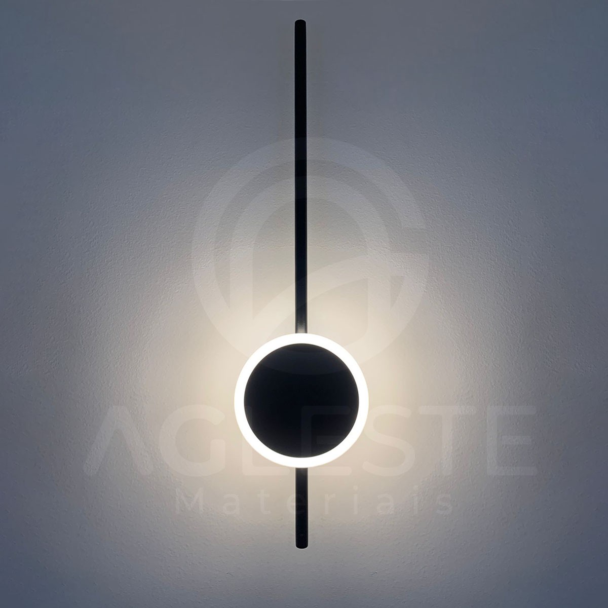 ARANDELA LED KATANA 3000K 29W BIVOLT BLACK- HEVVY - AG Leste Materiais