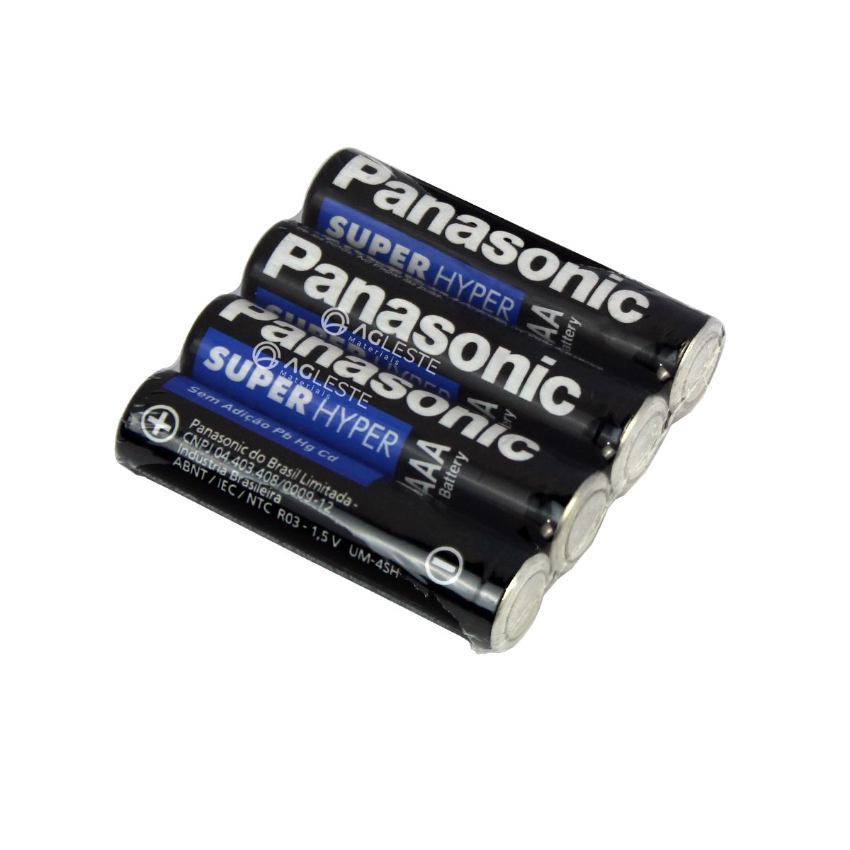 KIT 4 PILHAS AAA PALITO FINA - PANASONIC - AG Leste Materiais