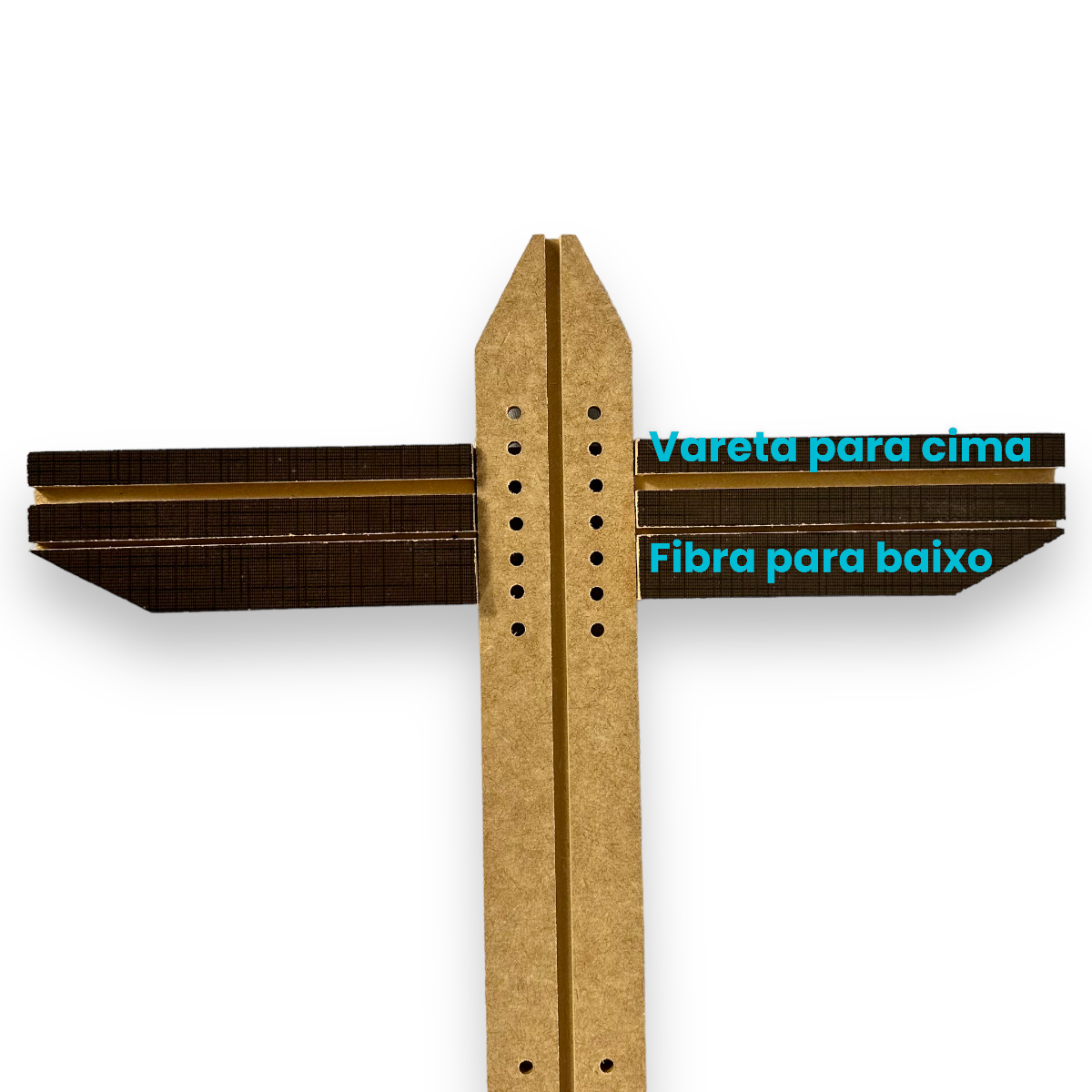 Gabarito Ajustável 1m Para Armação Pipa Multiuso Madeira - Alemão Pipas