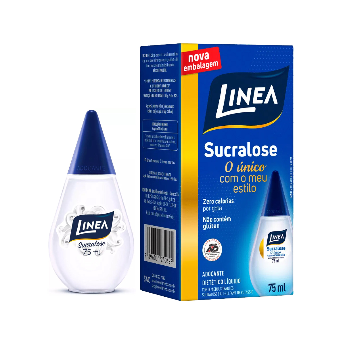 Adoçante Liquido Linea Sucralose Saboroso 75ml - Redomma: Ofertas ...